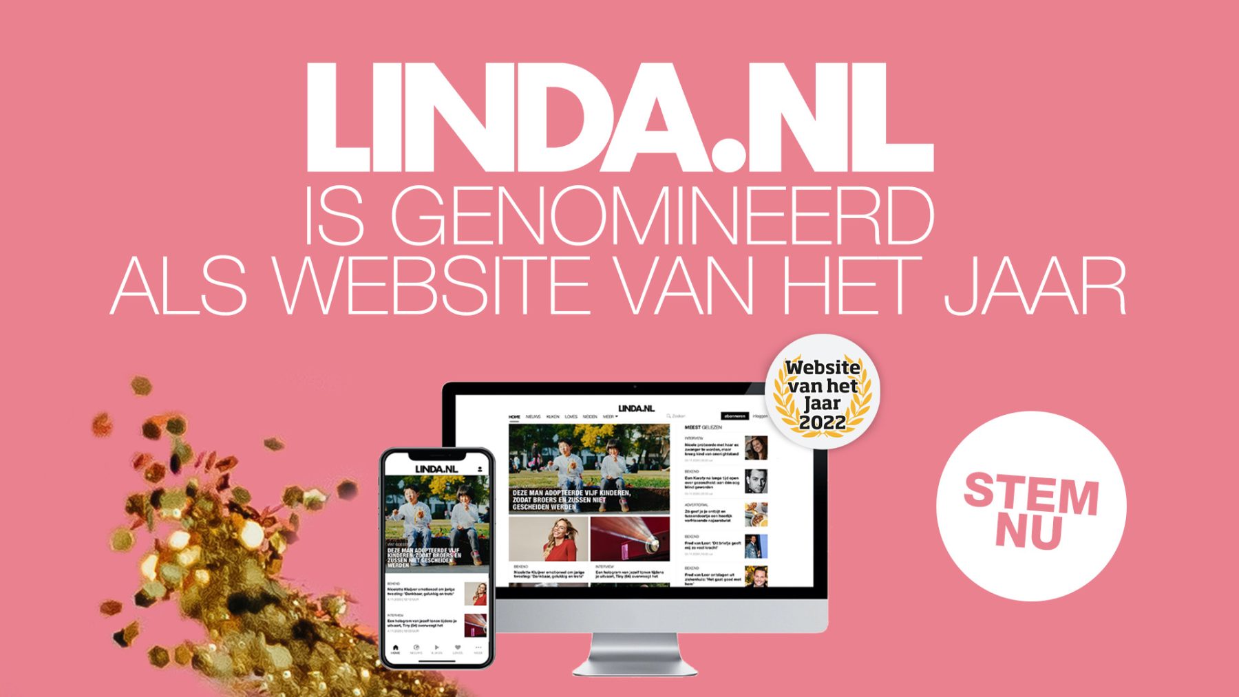 Is LINDA.nl jouw Website van het Jaar 2022? Breng nú je stem uit - LINDA.nl