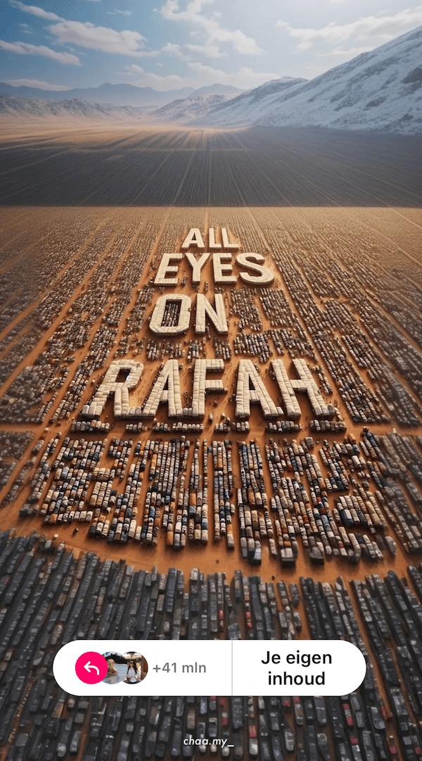 'All Eyes on Rafah': AI-beeld al tientallen miljoen keren gedeeld ...